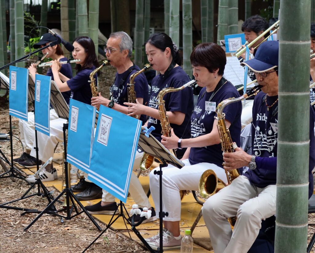 2024年5月26日飯島農園「薫風コンサートJazz in 竹林」 | 千葉県船橋市・八千代市のビッグバンド|ブリッジシップ・ジャズバンド(BSJB)